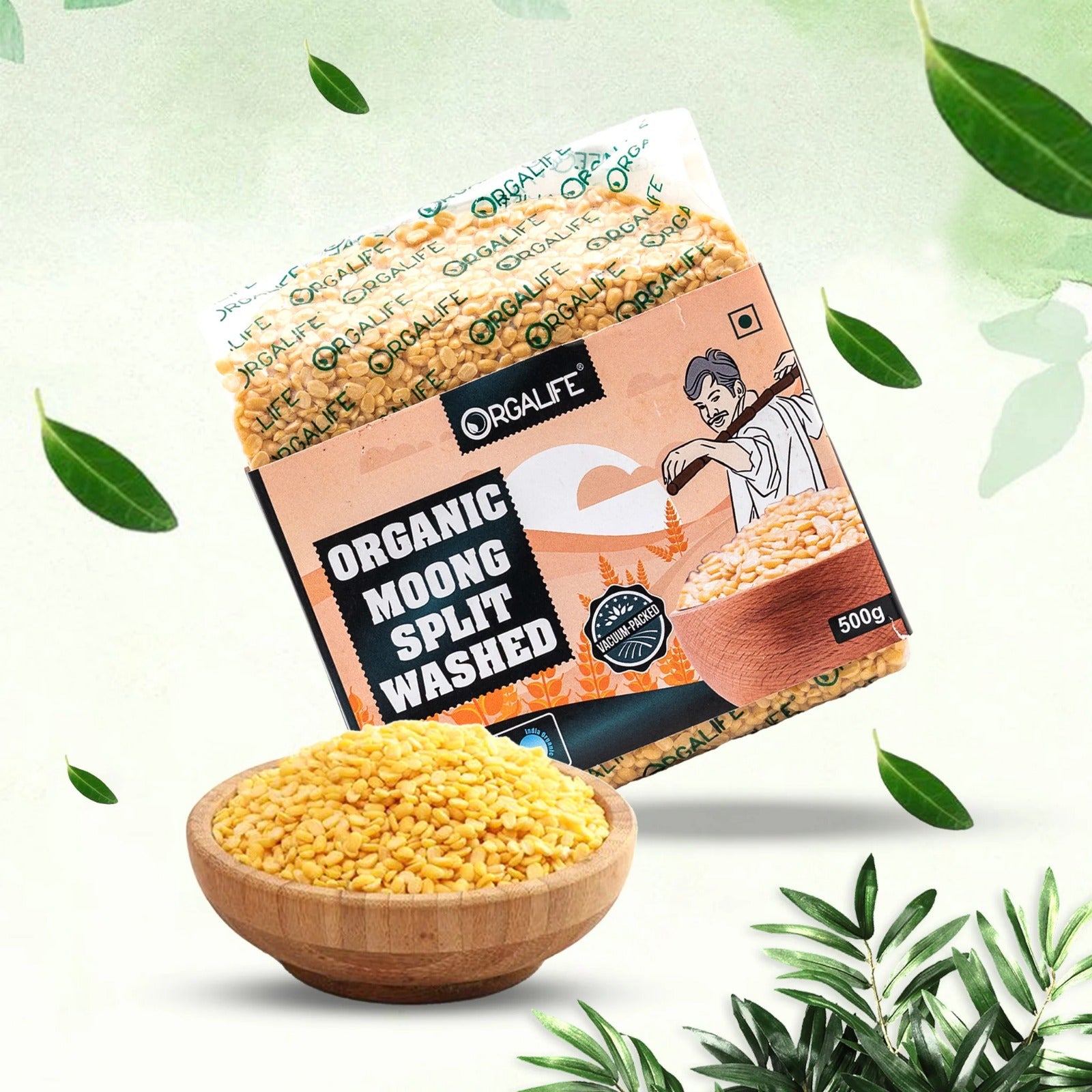 Organic Moong Dal Washed 500g – My Store